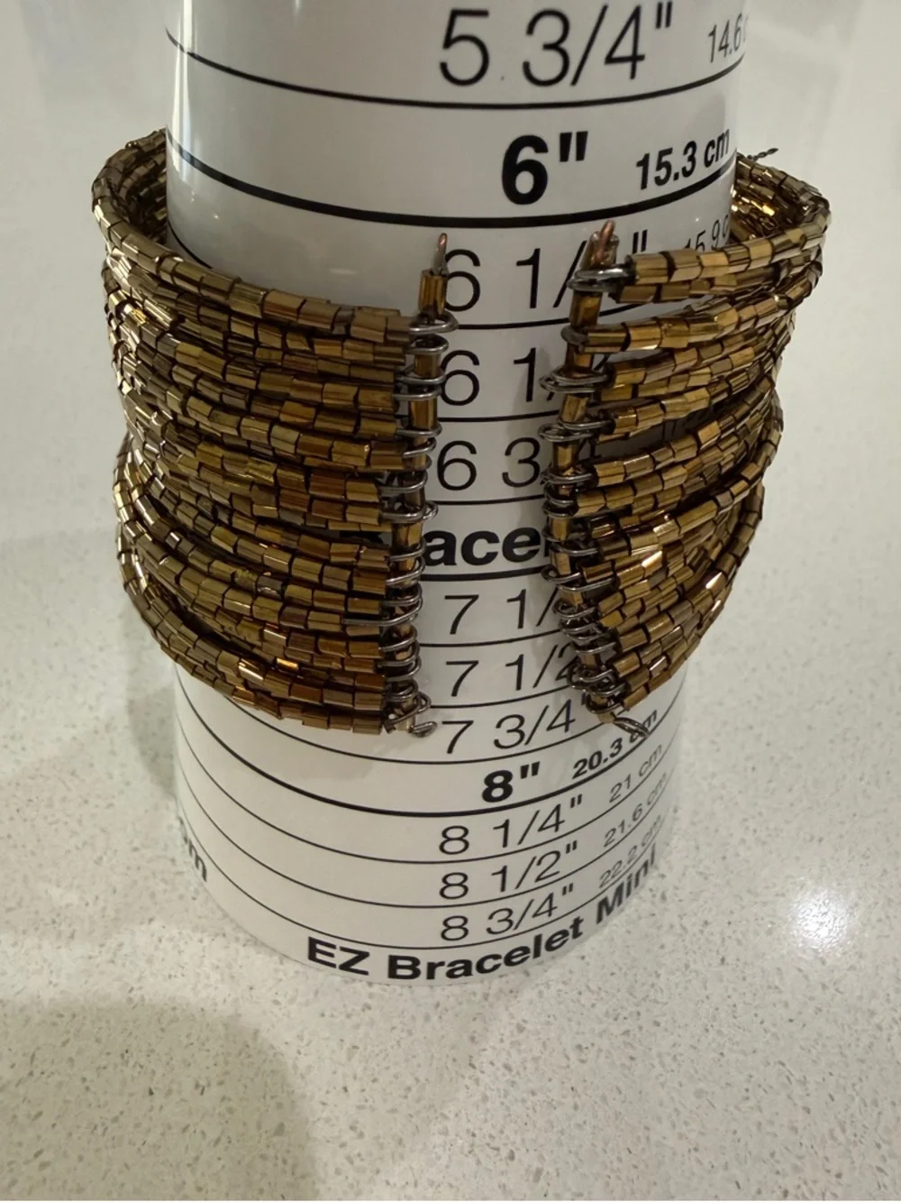 Jewelry | Multistrand Glass Bead Flex Cuff Bracelet | Poshmark